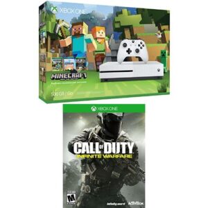 xbox one s 500gb console - minecraft bundle + call of duty infinite warfare game