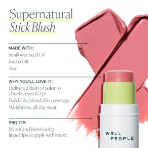 WELL PEOPLE - Nudist Multi-Use Color Stick | Clean, Non-Toxic Beauty (Nude Peach 11)