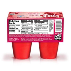 Snack Pack Sugar Free Cherry Flavored Juicy Gels, 4 Count Snack Cups