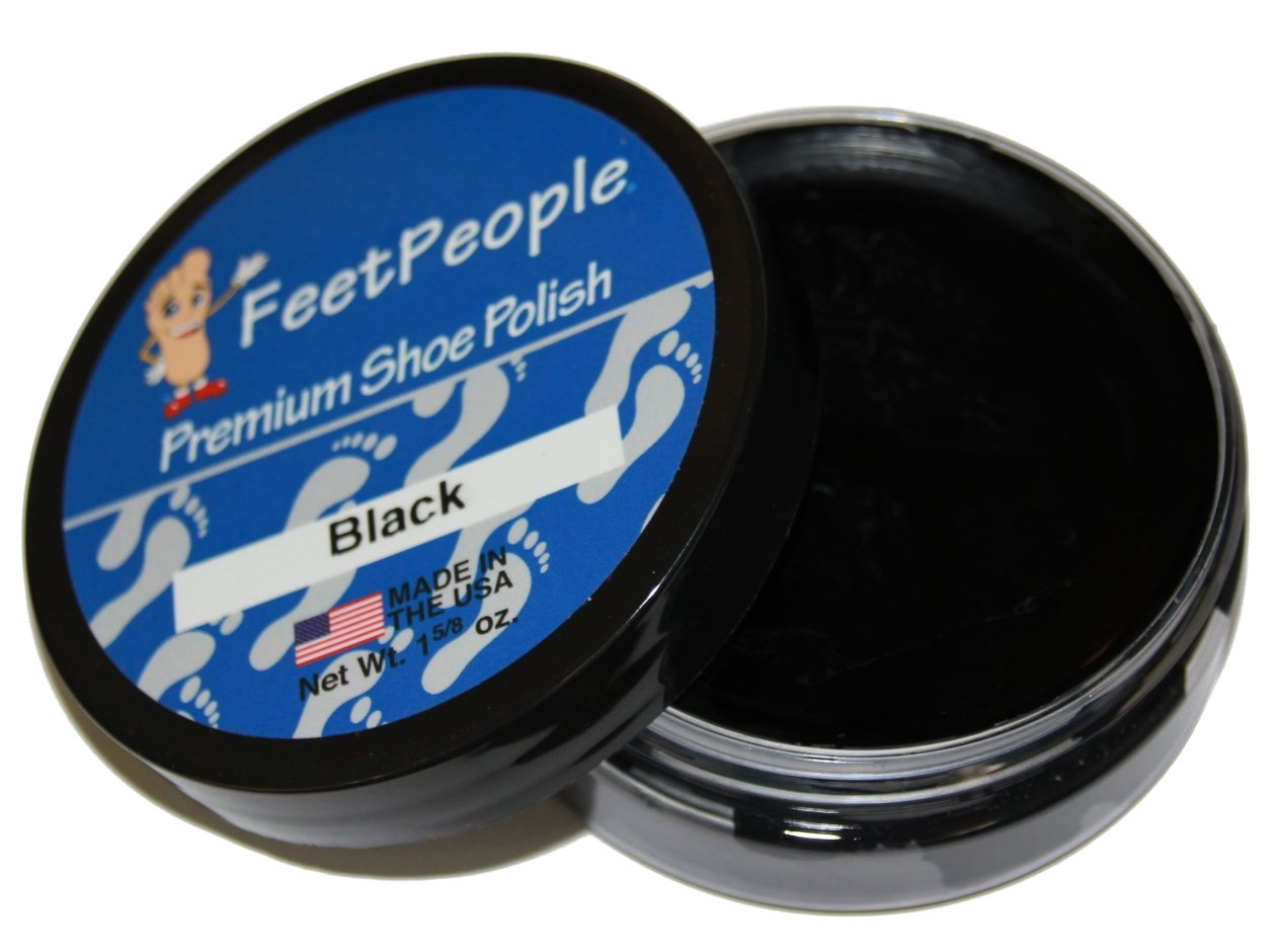 FeetPeople Shoe Polish, 1.625 oz, Black