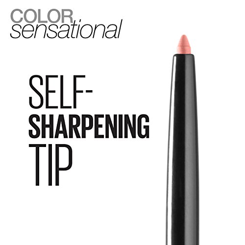 Maybelline Color Sensational Shaping Lip Liner with Self-Sharpening Tip, Purely Nude, Nude, 1 Count