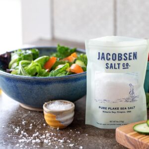 Jacobsen Salt Co. Pure Flake Finishing Salt, Kosher Salt, Coarse, 4 Ounce