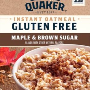 Quaker, Gluten Free Instant Oatmeal, Maple & Brown Sugar, 8 Ct