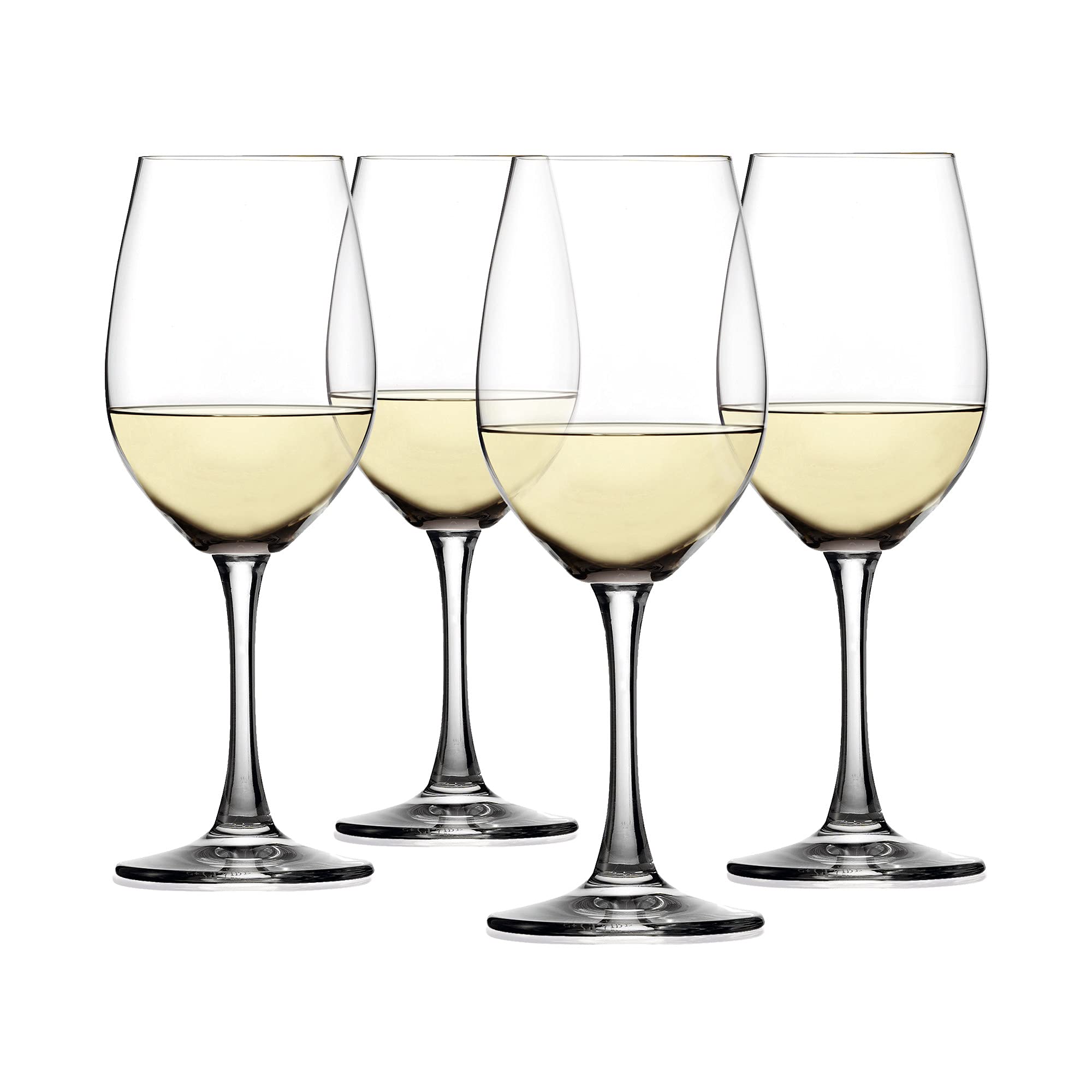 Spiegelau Wine Lovers White Wine Glasses, Set of 4, European-Made Lead-Free Crystal, Classic Stemmed, Dishwasher Safe, Professional Quality White Wine Glass Gift Set, 13.4 oz