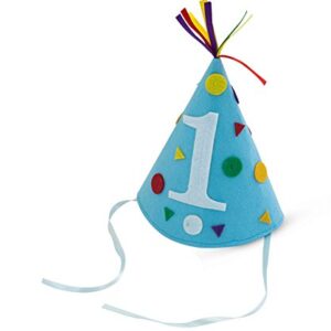 Boy First Birthday Decorations - 1st Birthday - Burlap Highchair Banner and Felt Hat Pack