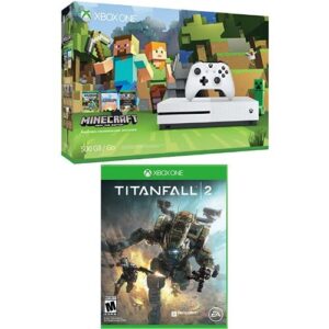 xbox one s 500gb console - minecraft bundle + titanfall 2 game