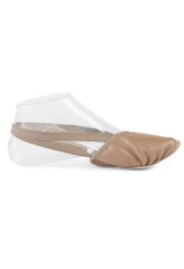 balera womens dance shoe half-sole turner leather nude