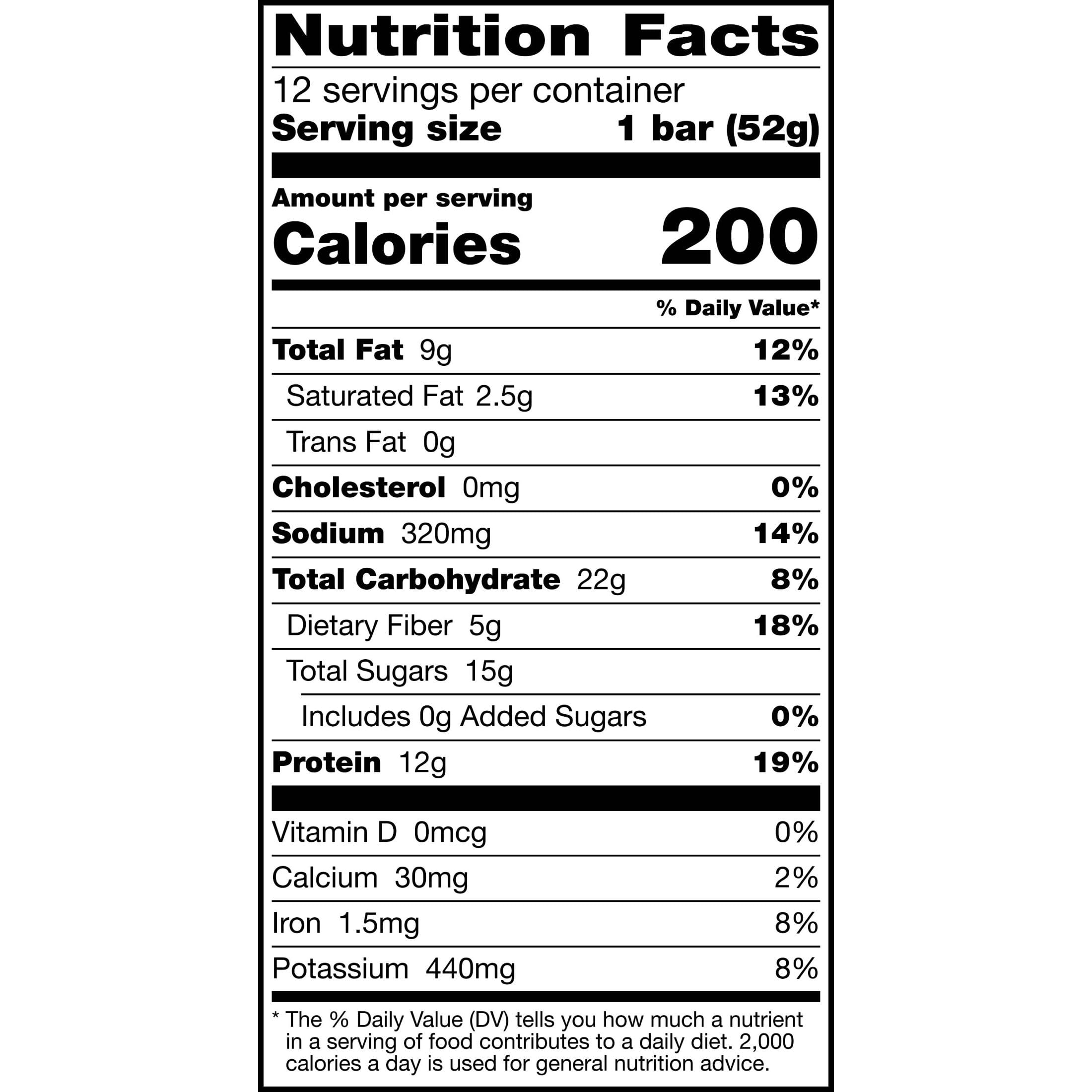 RXBAR Protein Bars, Protein Snack, Snack Bars, Peanut Butter Chocolate, 22oz Box (12 Bars)