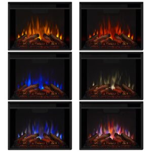 Real Flame White 8060E Harlan Grand Electric Fireplace, Large