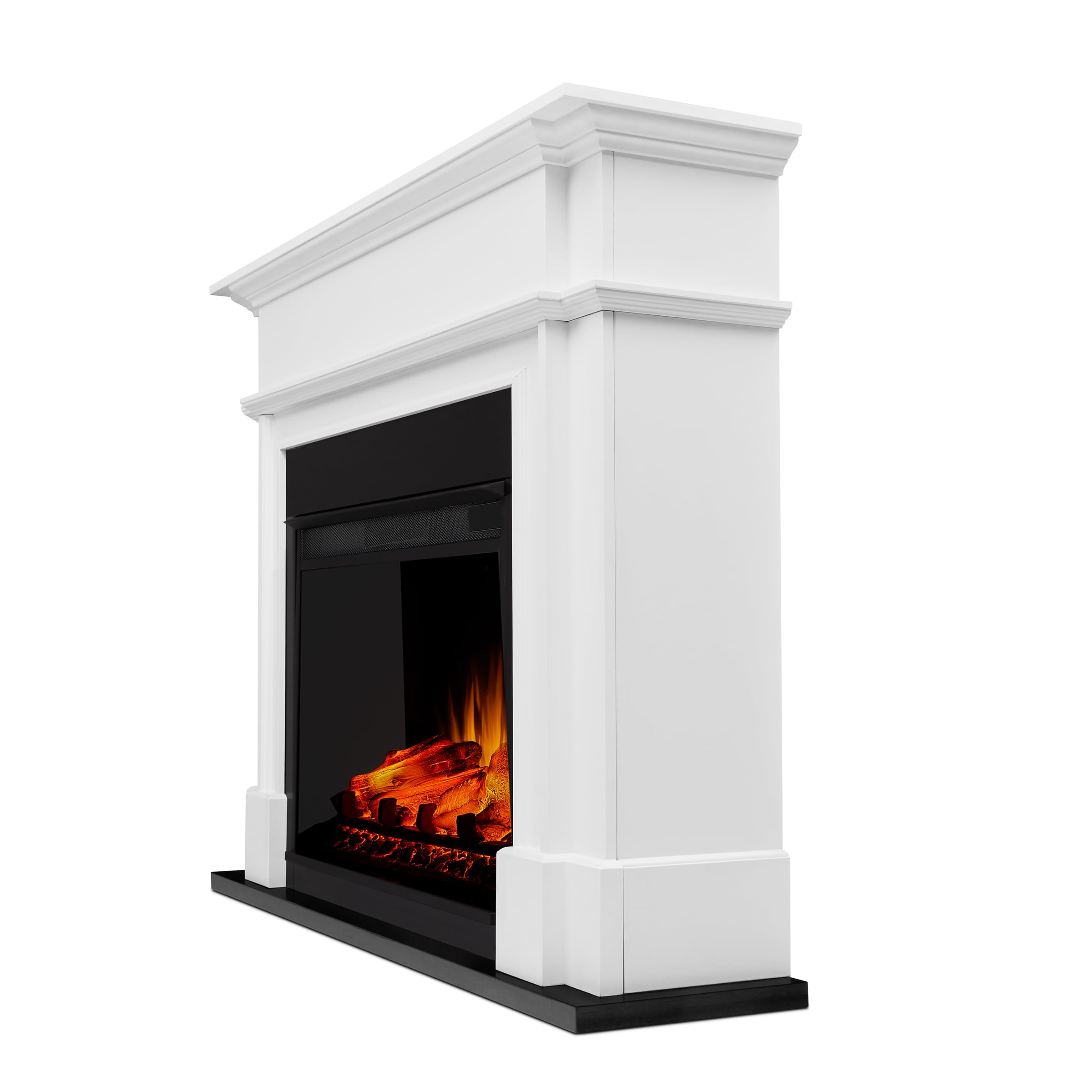 Real Flame White 8060E Harlan Grand Electric Fireplace, Large