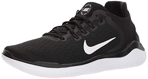 Nike Women's Free RN 2018 Black/White Running Shoe 12 US