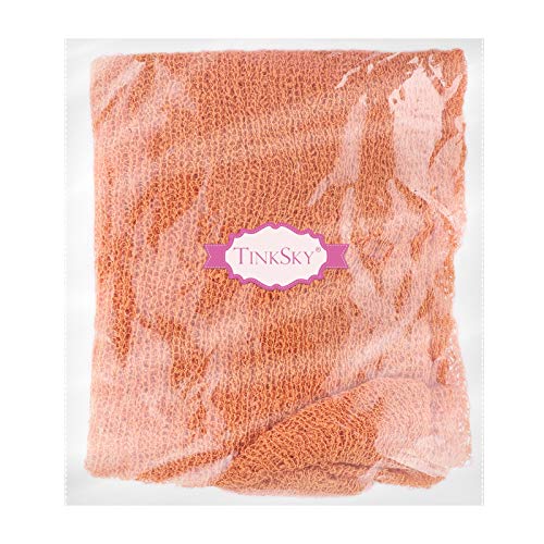 Tinksky Long Ripple Wrap, DIY Newborn Baby Photography Wrap-Baby Photo Props Favors Christmas Gift (Orange)