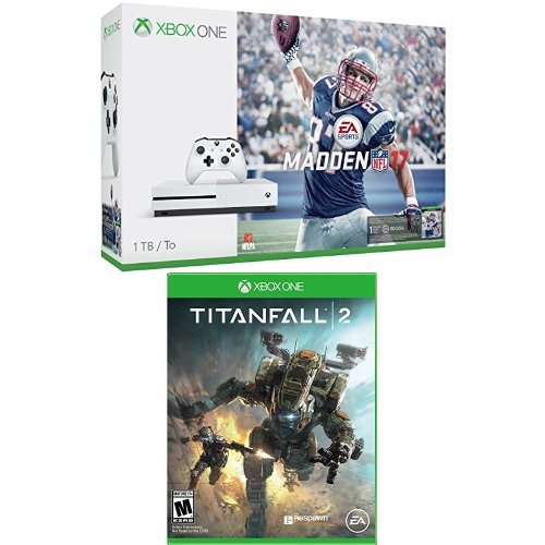 Xbox One S 1TB Console - Madden NFL 17 Bundle + Titanfall 2 Game