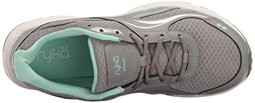 Ryka Women's Spark Athletic Shoe, Grey/Silver, 11 M US