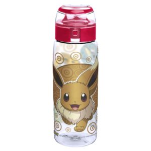 zak designs pokemon 25 oz. bpa-free wide mouth bottle, eevee