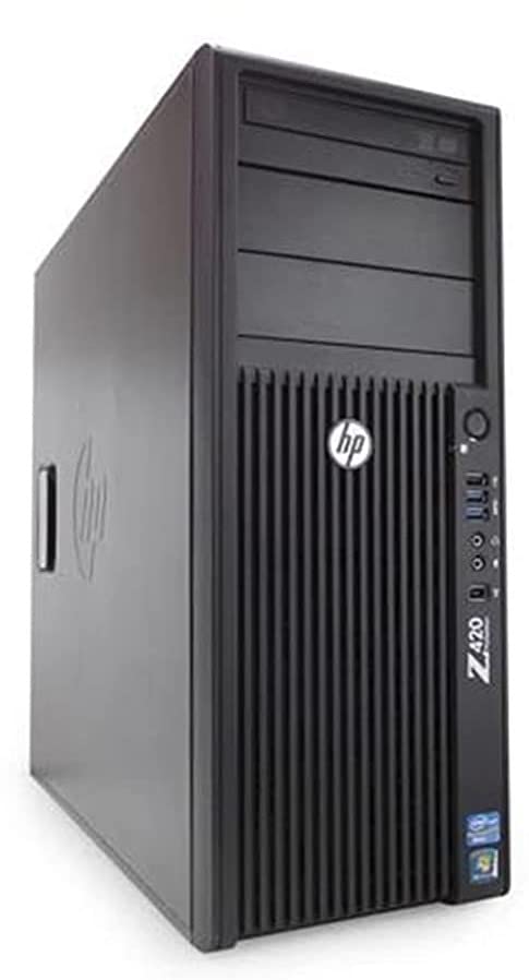 HP Z420 Workstation, Quad Core Xeon CPU upto 3.8GHz CPU, 16GB DDR3 RAM, New 240GB SSD & New 1TB HDD, Windows 10 Pro, USB 3.0, Nvidia Quadro 2000 1GB Video Card, WiFi (Renewed)