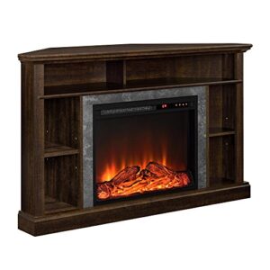 ameriwood home overland electric corner fireplace for tvs up to 50" wide, espresso