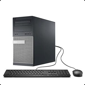 dell optiplex 990 tower business desktop computer, intel quad core i5-2400 up to 3.4ghz cpu, 8gb ddr3 ram, 500gb hdd, dvd, vga, windows 10 professional (renewed)