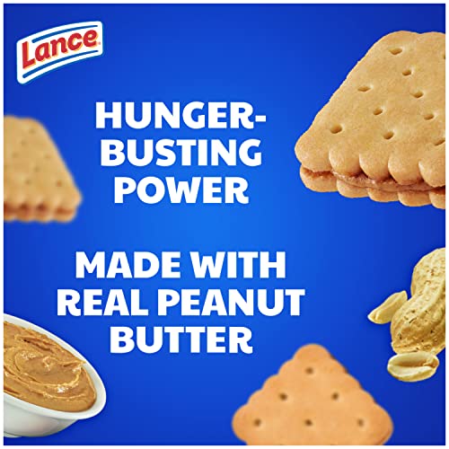 Lance Sandwich Cookies, Nekot Peanut Butter, 8 Individually Wrapped Packs, 6 Sandwiches Each