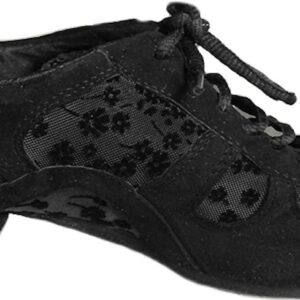 Guaranteed Fit DNI- Rocio 8504 Women's Dance Sneakers (Practice Shoes for Argentine Tango, Ballroom, Latin, Salsa, Swing) (8 USA) Black