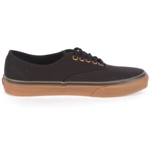 Vans Unisex Authentic Black/Rubber Skate Shoe (6)