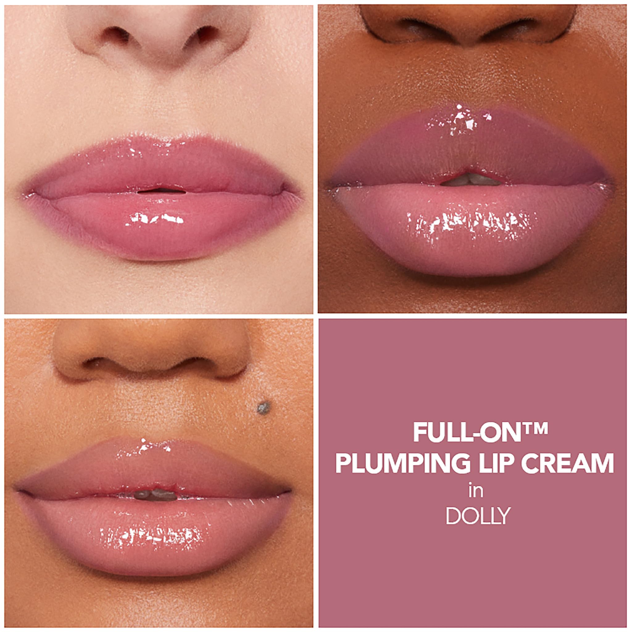 Buxom Full-On Plumping Lip Cream - Lip Plumper Gloss - Enhancing Tinted Lip Plumper – Moisturizing Lip Gloss with Peptides and Vitamin E, Cruelty Free