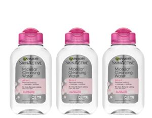 garnier skinactive micellar cleansing water, for all skin types, 3.4 fl; oz., 3 count