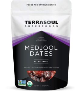 terrasoul superfoods organic medjool dates, 2 lbs - soft chewy texture | sweet caramel flavor | farm fresh