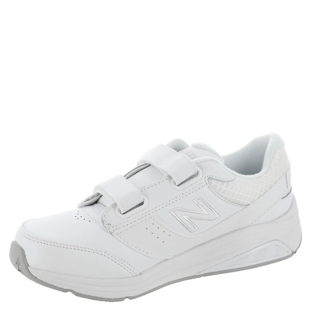 New Balance Women's 928v3 Walking Shoe, White/White Hook/Loop, 9 B US