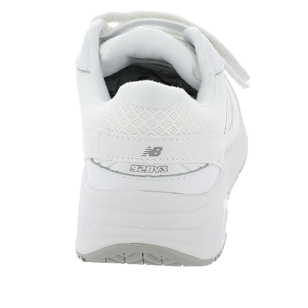 New Balance Women's 928v3 Walking Shoe, White/White Hook/Loop, 9 B US