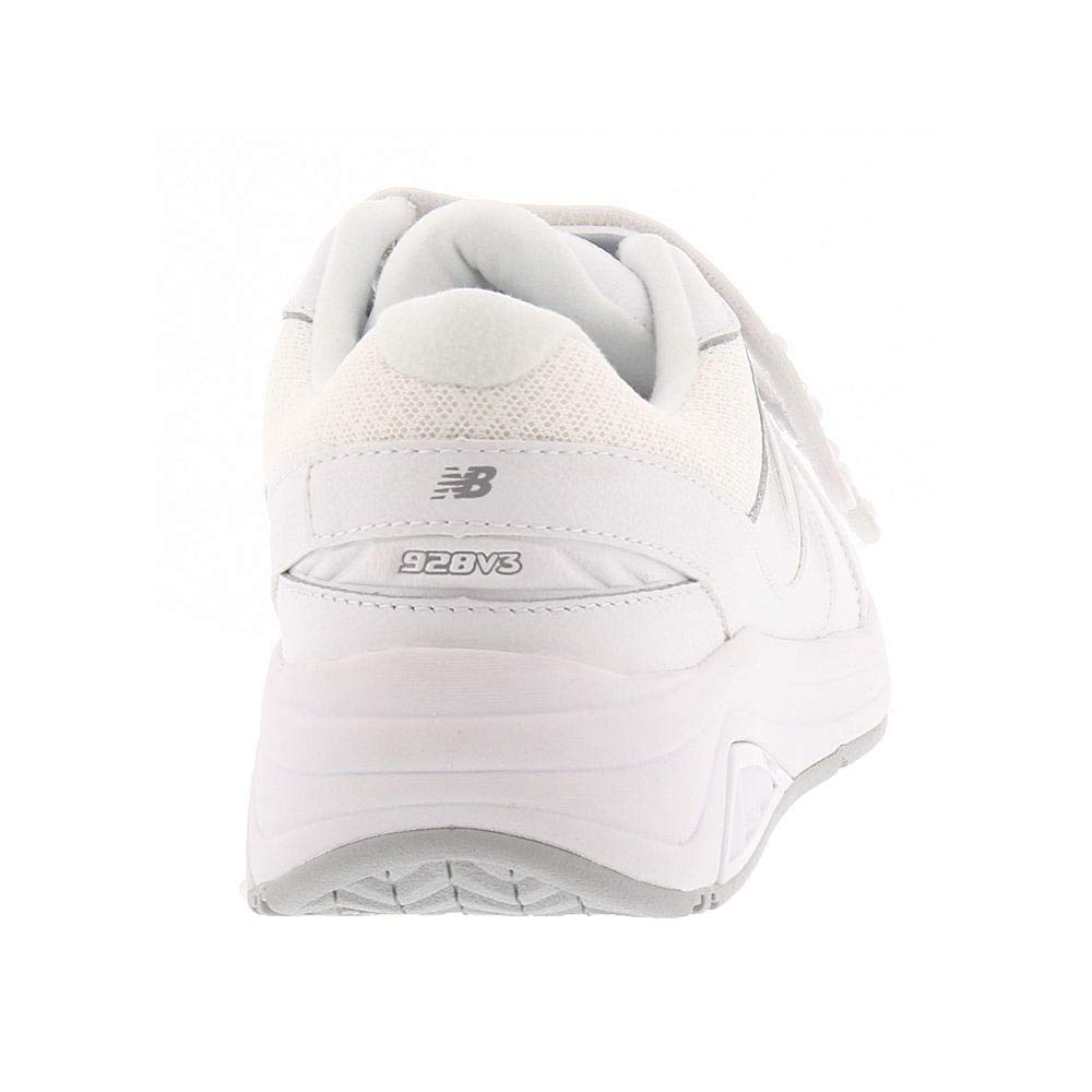 New Balance Women's 928v3 Walking Shoe, White/White Hook/Loop, 9 B US