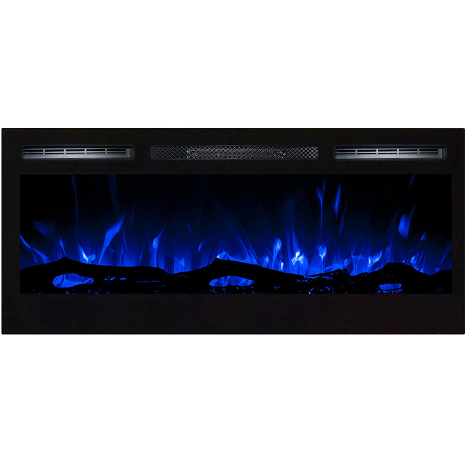 Regal Flame Lexington 35" Built-in Ventless Heater Recessed Wall Mounted Electric Fireplace - Log