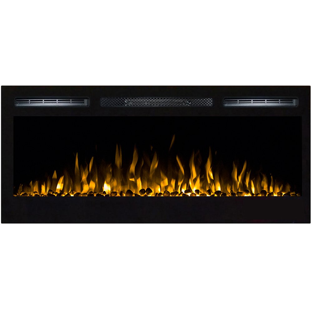 Regal Flame Lexington 35" Built-in Ventless Heater Recessed Wall Mounted Electric Fireplace - Pebble