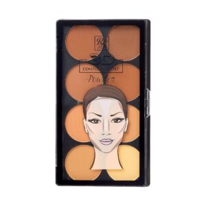 ruby kisses 3d powder contour palette medium dark define your cheekbones, perfect your nose, and sculpt your jawline