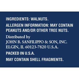 Fisher Chef's Naturals Chopped Walnuts 2lb, 100% California Unsalted Walnuts for Baking & Cooking, Snack Topping, Great with Yogurt & Cereal, Vegan Protein, Keto Snack, Gluten Free