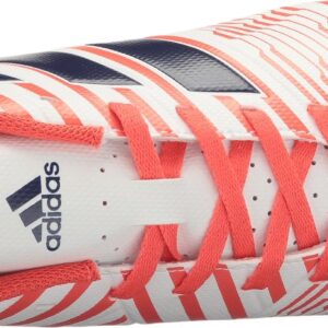 adidas Women's Nemeziz 17.4 FG W Soccer Shoe, White/Mystery Ink/Easy Coral, 9.5 Medium US