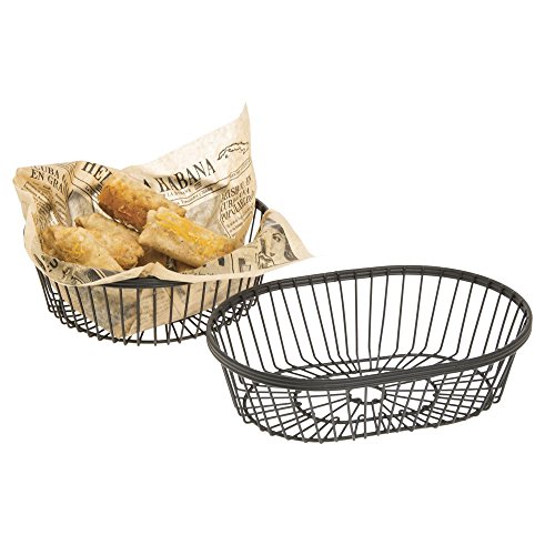 American Metalcraft WBBR80 Wire Basket, Rend Black 8" Dia