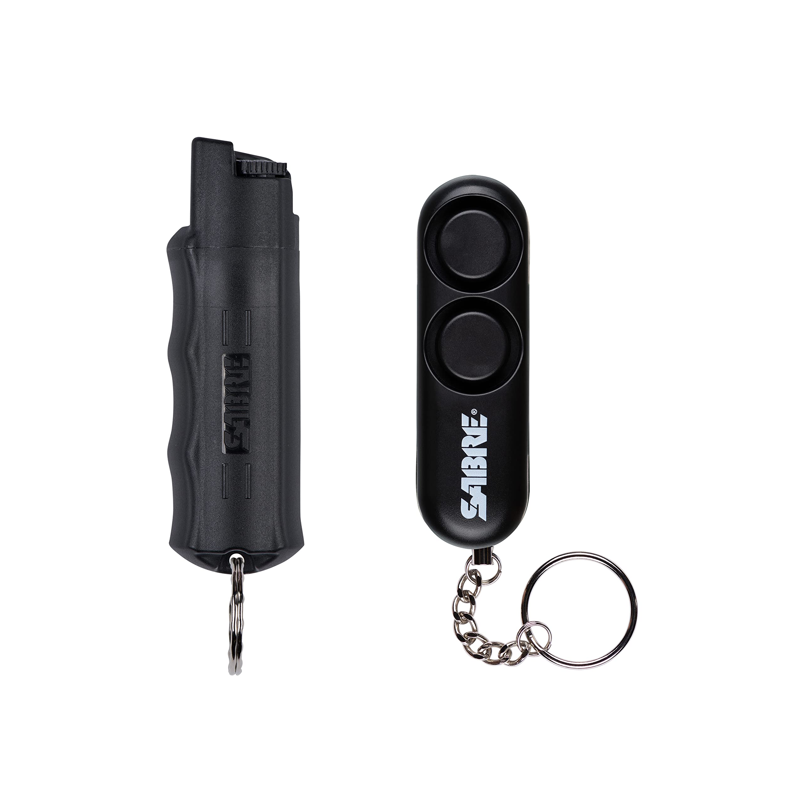 SABRE Personal Safety Kit With Pepper Spray and Personal Alarm, 25 Bursts, 10-Foot (3-Meter) Range, 120dB Alarm, Audible Up To 1,280-Feet (390-Meters)