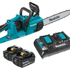 Makita XCU03PT 18V X2 (36V) LXT Lithium-Ion Brushless Cordless (5.0Ah) 14" Chain Saw Kit, Teal