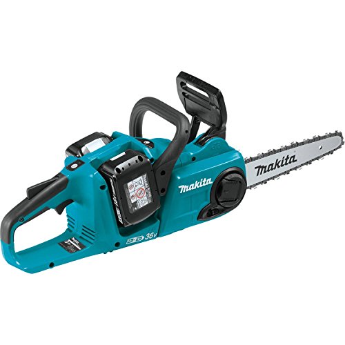 Makita XCU03PT 18V X2 (36V) LXT Lithium-Ion Brushless Cordless (5.0Ah) 14" Chain Saw Kit, Teal