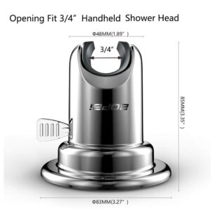 BOPai Vacuum Suction Cup Shower Head Holder,Adjustable 20 Degrees From the Wall