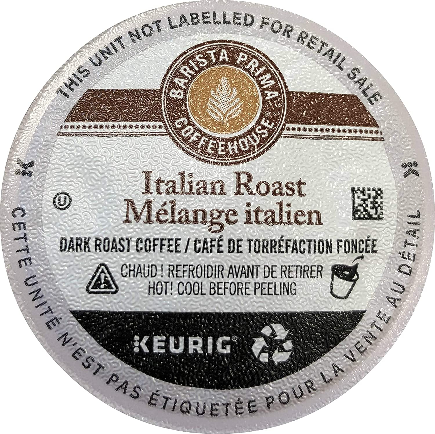 Includes Barista Prima Italian Roast Coffee K-Cups for Keurig Brewers, 24 Count (Pack of 2) - Total of 48 K-Cups (Packaging May Vary)