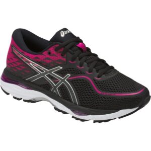 ASICS Women's Womens Gel-Cumulus 19 Athletic Shoe, Black/Silver/Ink Peacoat, 6 Medium US