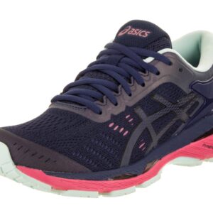 ASICS Women's Womens Gel-Kayano 24 Lite-Show Athletic Shoe, Indigo Blue/Black/Reflective, 6 Medium US