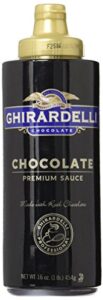 ghirardelli chocolate sauce, black label 16oz squeeze bottle (pack of 2)