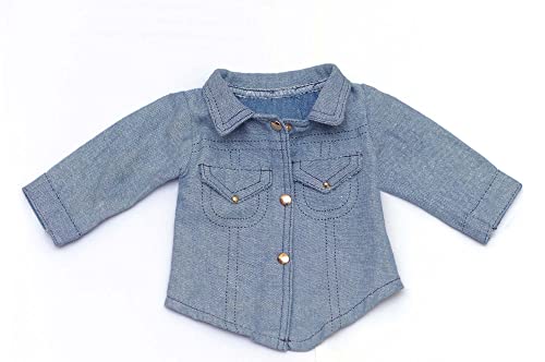 Sweet Dolly 4PC Doll Clothes Denim Jacket Tank Top Leggings Shoes for American 18 inch Doll