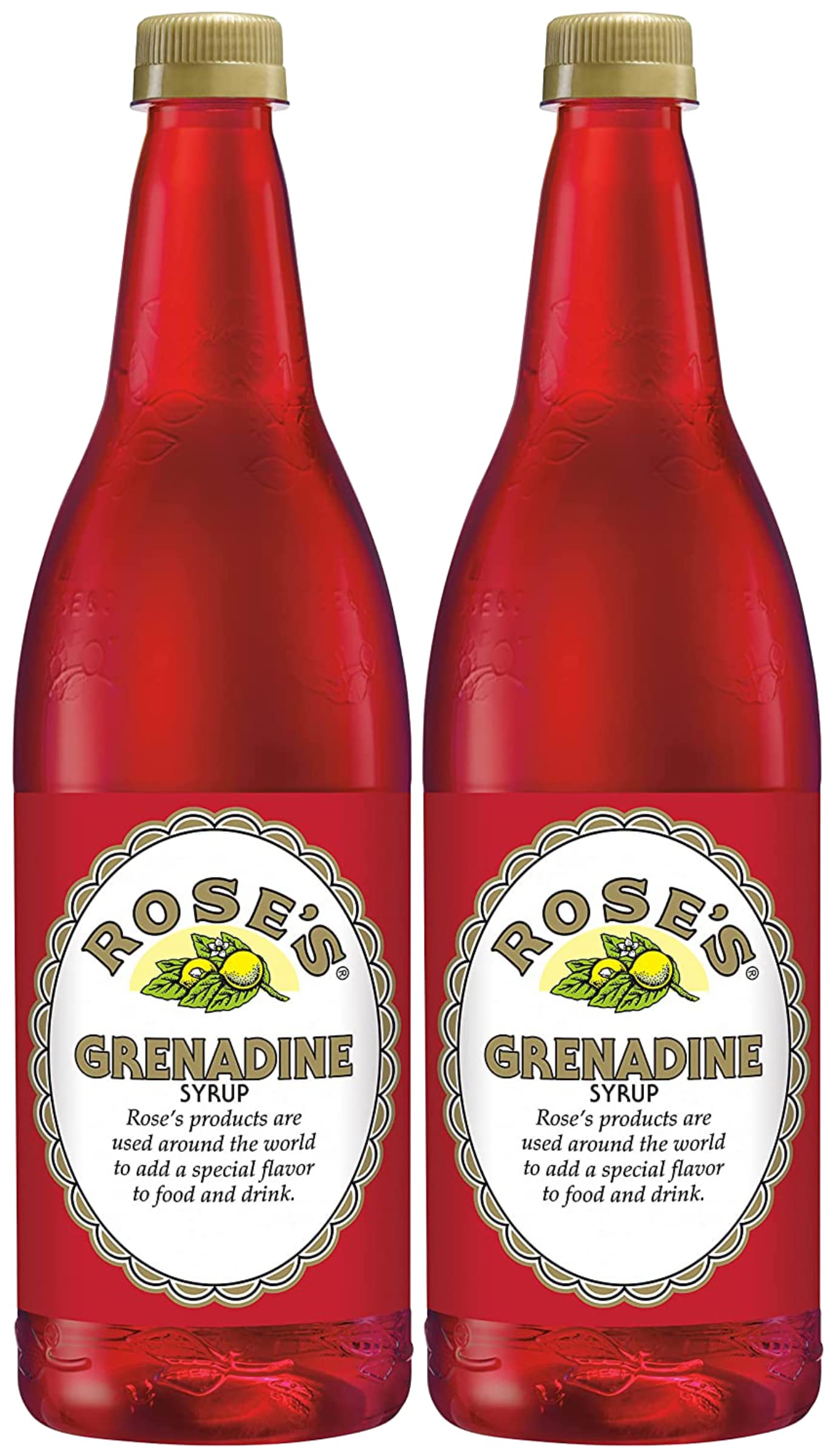 Rose's Grenadine, 1 Liter (2-Pack)