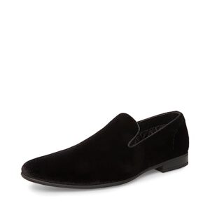 steve madden men's laight loafer, black velvet, 9.5