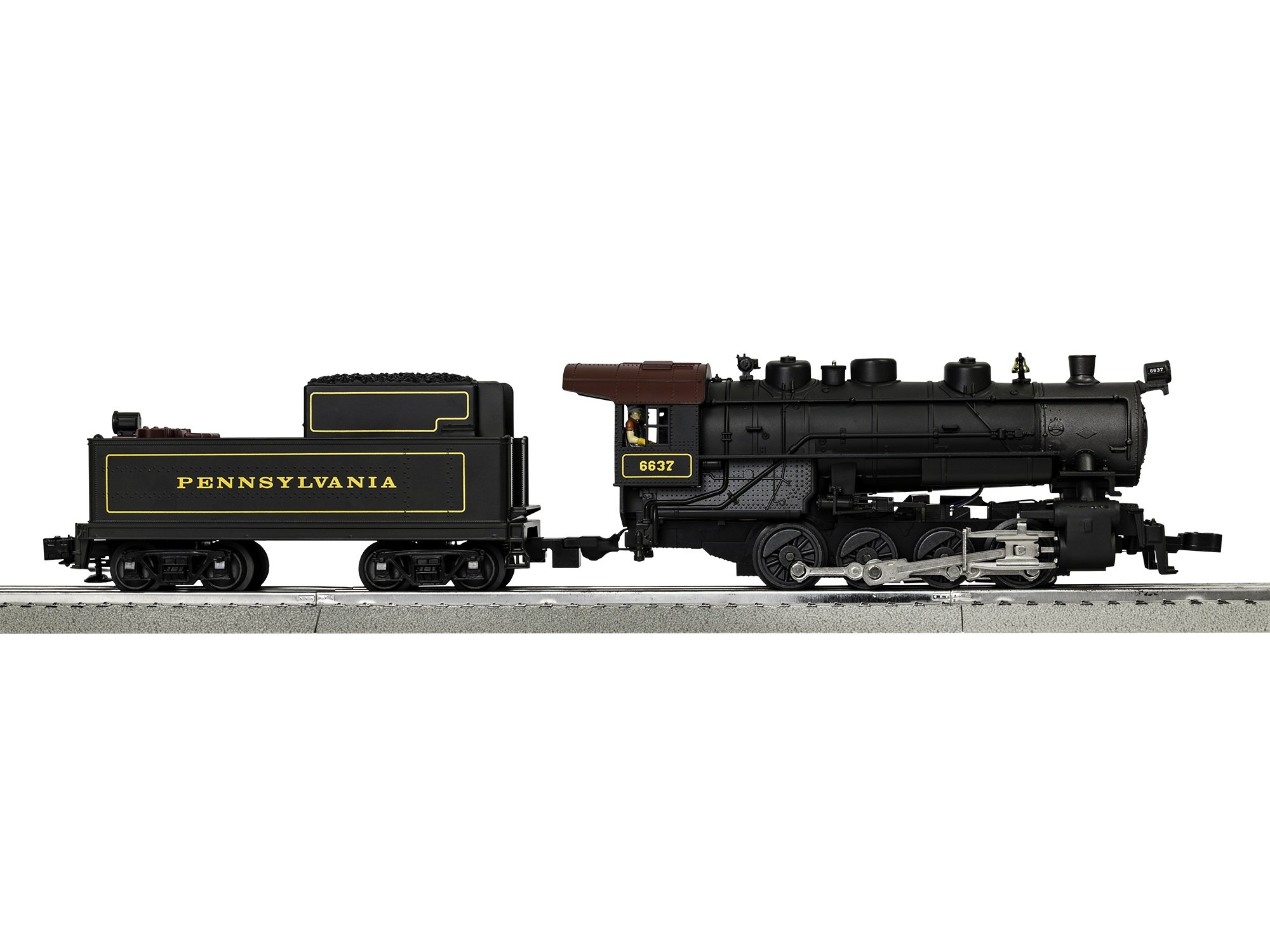 Lionel Pennsylvania Flyer LionChief 0-8-0 Freight Set with Bluetooth Capability, Electric O Gauge Model Train Set with Remote