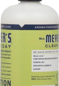 Mrs. Meyer's Clean Day Hand Lotion, Long-Lasting, Non-Greasy Moisturizer, Cruelty Free Formula, Lemon Verbena Scent, 12 oz